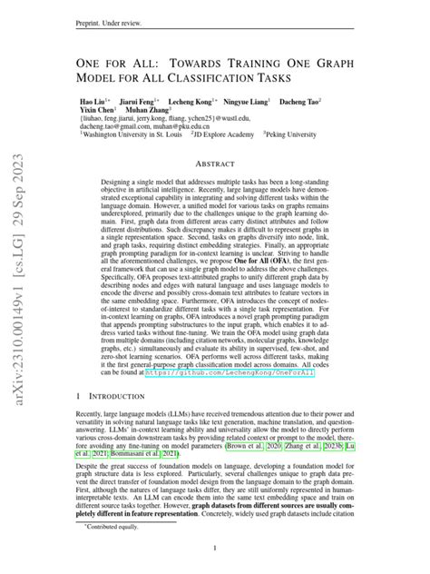 O A T T O G M A C T Ne For Ll Owards Raining Ne Raph Odel For Ll Lassification Asks Pdf