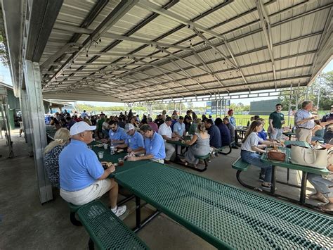 Enjoying This Beautiful Afternoon At The Myrtle Beach Pelicans Stadium With Fellow Members Of