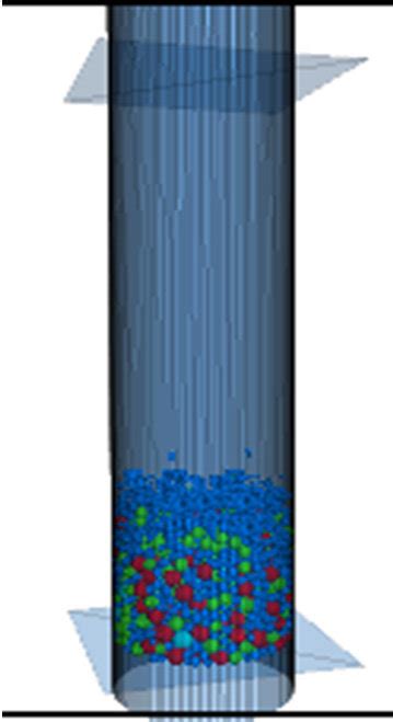 Dem Simulation Processes A Generating Particles B Falling The