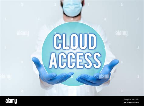 Text Caption Presenting Cloud Access Business Concept Software Tool