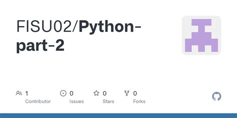 Github Fisu02python Part 2