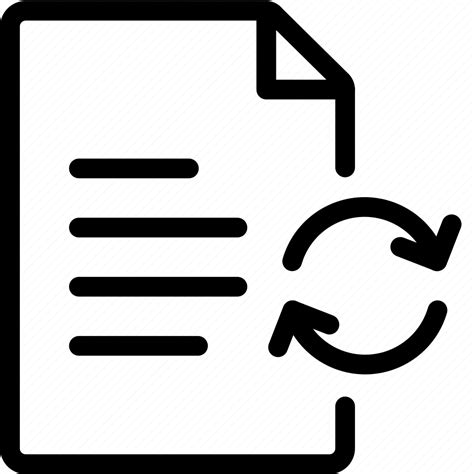 Document File Refresh Sync Icon Download On Iconfinder