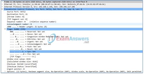9 2 4 3 lab using wireshark to examine tcp and udp captures answers