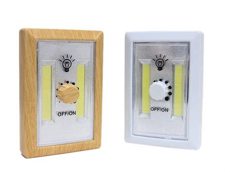 Cob Led Cordless Switch Light Battery Operated 2w Cob 200lumen Magnetic Dimmable Light Switch
