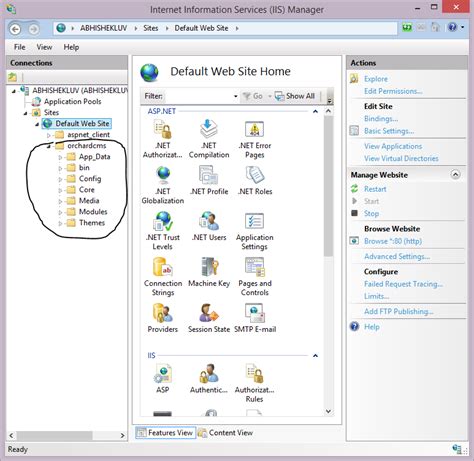installing orchard cms using iis and sql server orchard project