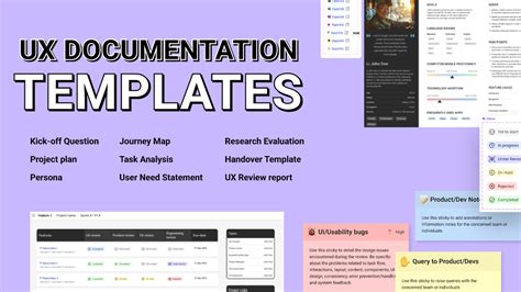 UX Documentation Templates Figma