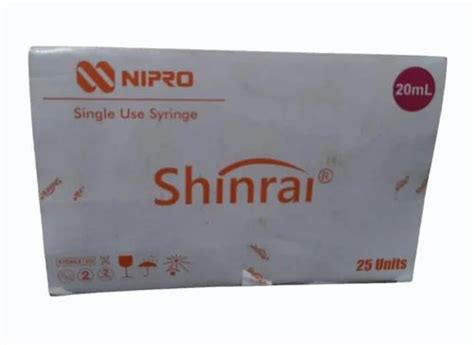 20ml Nipro Shinrai Syringe 21g 25 Piece At Rs 200box In Bahraich