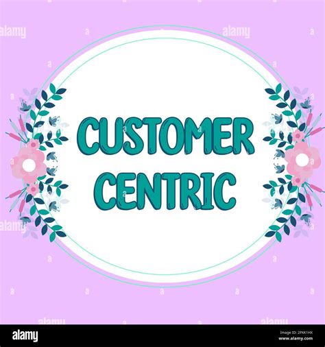 Conceptual Caption Customer Centric Business Approach Process Of