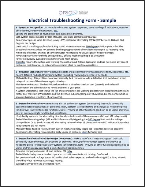 7 Step Electrical Troubleshooting Methodology