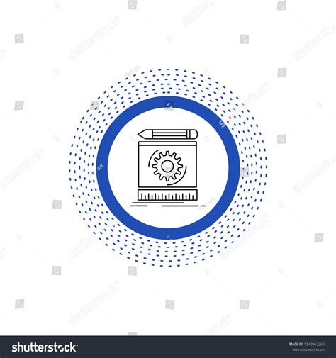 Draft Engineering Process Prototype Prototyping Line Stock Vector Royalty Free 1242962260