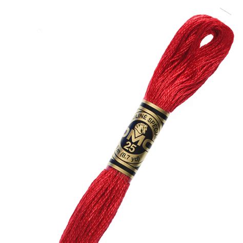 Dmc 321 Cotton Embroidery Floss Stitched Modern