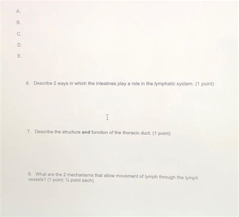 Solved BIOS255 Week 4 Lymphatic System Lymphatic System Lab Chegg Com