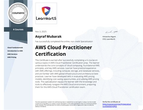 Aws Cloud Practitioner Certification Specialization Learnkarts