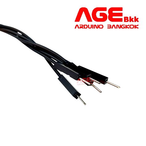 สายจัมเปอร์ สายแพ ผู้ ผู้ ยาว 20 Cm ขนาด 5 เส้น สีดำ Agebkk จำหน่ายและนำเข้า Arduino Board