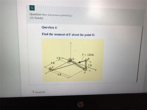 solved 2 non anonymous question o 10 points question 1