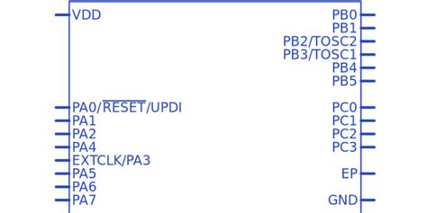 ATTINY MNR Microchip Datasheet PDF Footprint Symbol Technical Specs