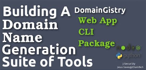 Building A Domain Name Generation Web Application And Cli Jcharistech