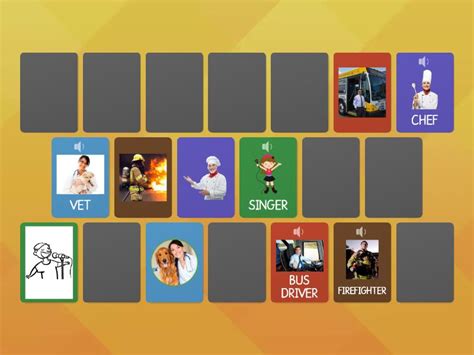 MEMORY GAME JOBS Matching Pairs