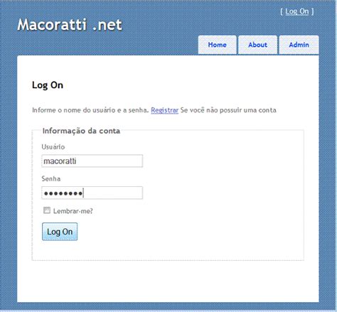 Asp Net Mvc 3 Usando Os Recursos De Autenticação