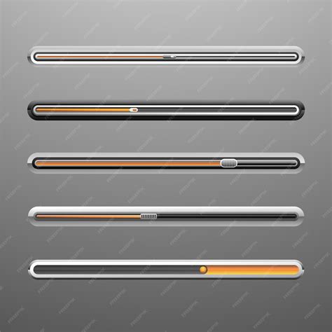 Free Vector Gradient User Interface Sliders Collection