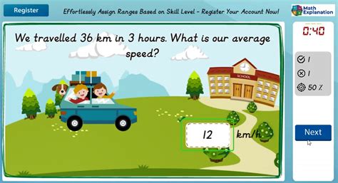 Math Explanation Calculating Average Speed Engaging Primary Maths