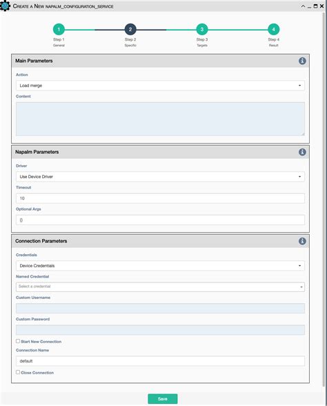 Napalm Configuration Service Enms