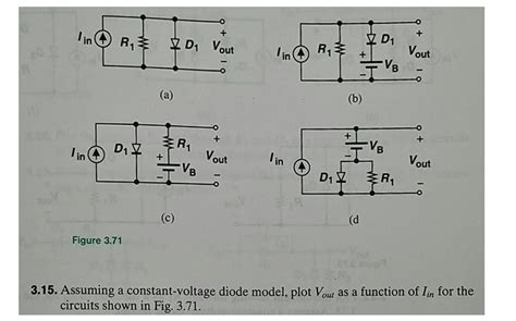Solved In These Problems Use The Constant Voltage Model Chegg