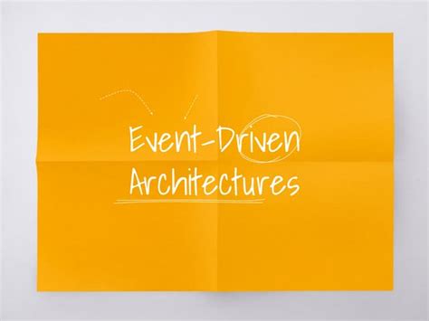 Event Driven Architectures Pdf