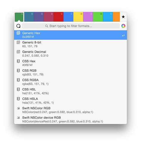 Colorsnapper — The Color Picker App For Mac
