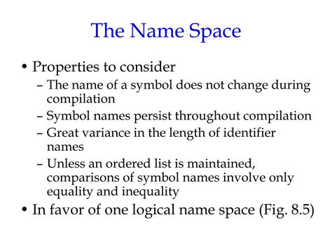 Ppt Chap 8 Declaration Processing And Symbol Tables Powerpoint