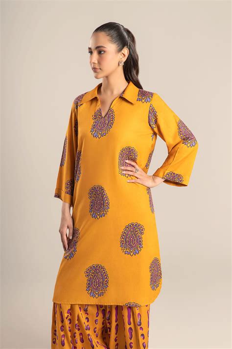 2 Pc Printed Arabic Lawn Suit Mariab Designs Ae