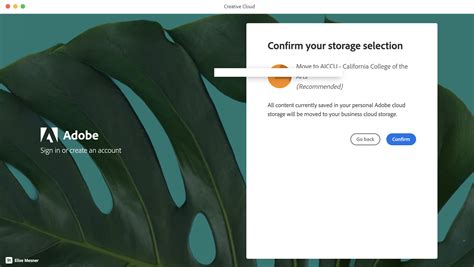 Adobe Profile Selection Cca Portal