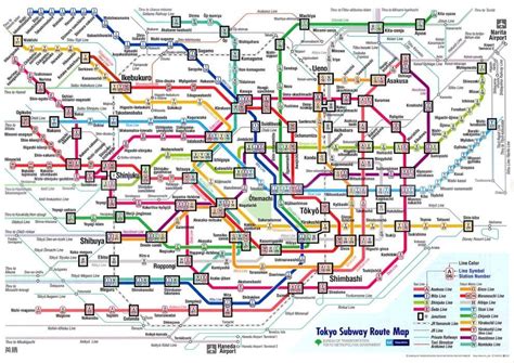 Tokyo Subway Map English Version