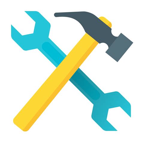 Development Hammer Programming Repair Tools Wrench Service Icon
