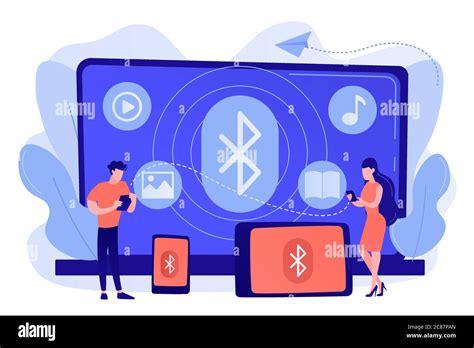 Bluetooth Connection Concept Vector Illustration Stock Vector Image And Art Alamy