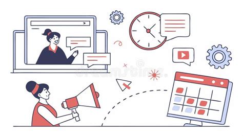 Calendar And Planning Network Time Management And Schedule Organization Vector Design