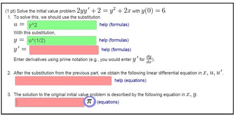 solved solve the initial value problem 2yy 2 y2 2x