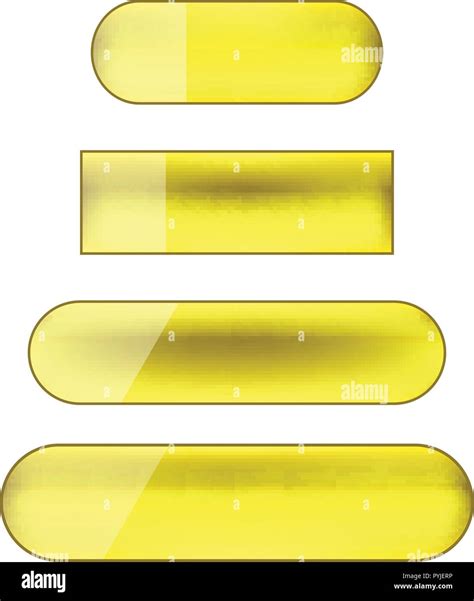 Vector Web Buttons Set Yellow Stock Vector Image And Art Alamy