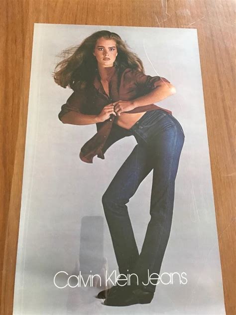 Vintage Brooke Shields Calvin Klein Jeans Authentic Advertising Poster