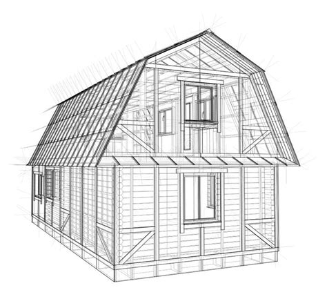 House Sketch Vector Rendering Of 3d Stock Vector Illustration Of Engineering Modern 146091130