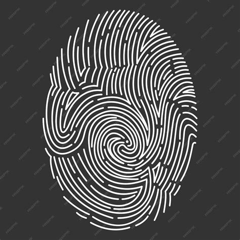 Premium Vector Vector Fingerprint Scan Icons Hand Drawn Biometric