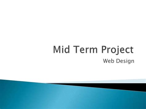 Web Design Mid Term Project Ppt