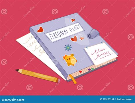 Notebook And Organizer Vector Stock Illustration Illustration Of