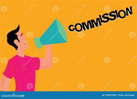 Text Sign Showing Commission Conceptual Photo Instruction Comanalysisd Role Given To A