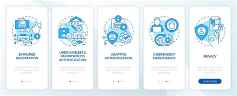 Involving Ciam Advantages Blue Onboarding Mobile App Screen Walkthrough 5 Steps Editable