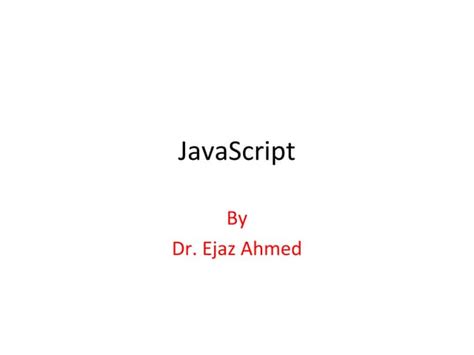 java script202 ppt web design and html internet