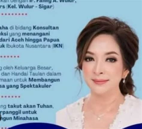 Dengan Talenta Yang Tuhan Berikan Susy Sigar Sfs Terpanggil Untuk Membangun Minahasa Maju