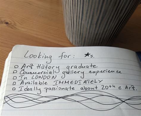 Krassi Kuneva On Linkedin Urgent Role At An Amazing Gallery In London