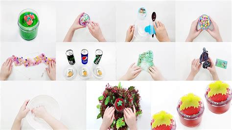 슬라임만들기 💛모아보기 4탄┃기분이 좋아지는 슬라임┃심심할 때┃혼자놀기┃집콕놀이 Youtube