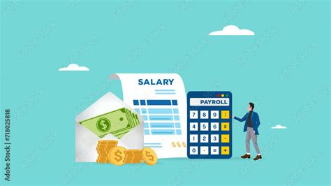 Salary Payroll System Income Calculate And Automatic Payment Office Accounting Administrative